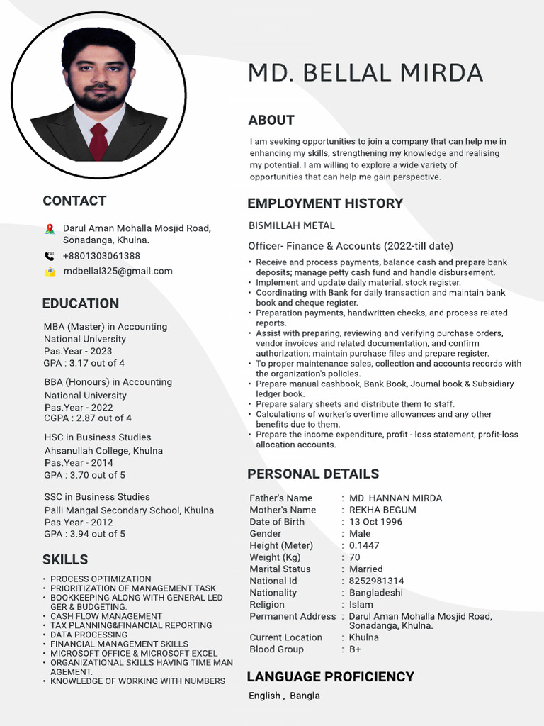 My CV 1 | PDF