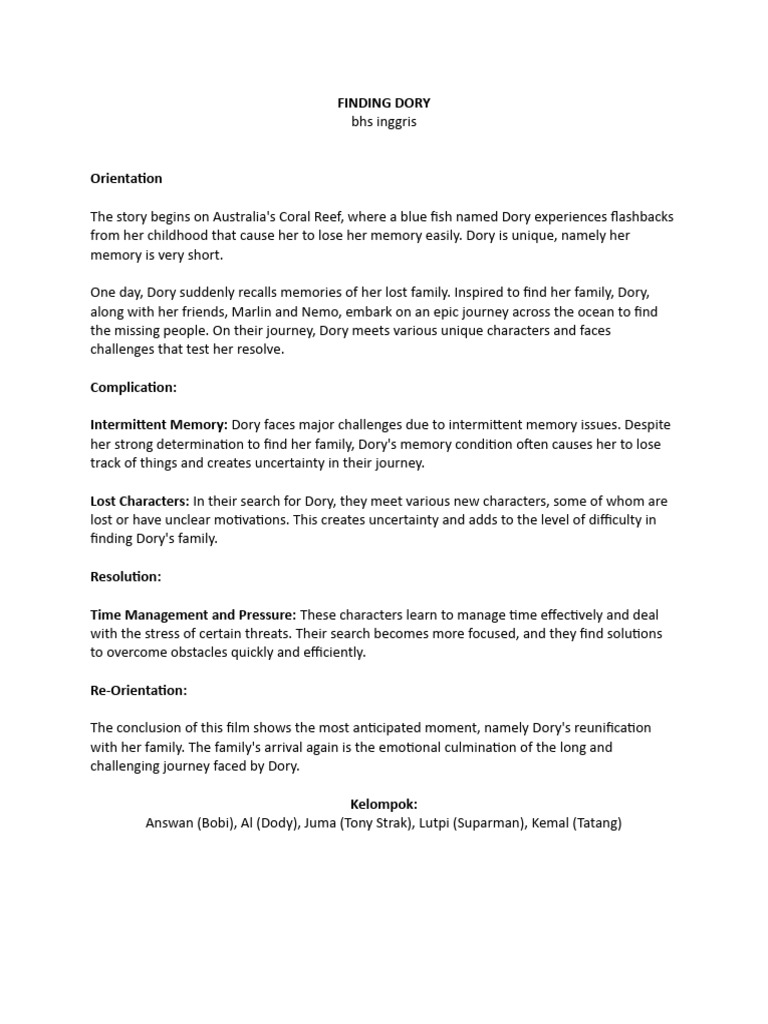 FINDING DORY B Ing | PDF