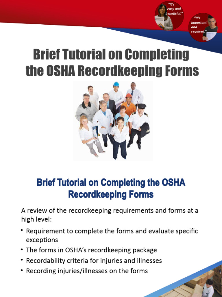 OSHA Recordkeeping - Presentation Highlights | PDF | Occupational Safety And Health ...