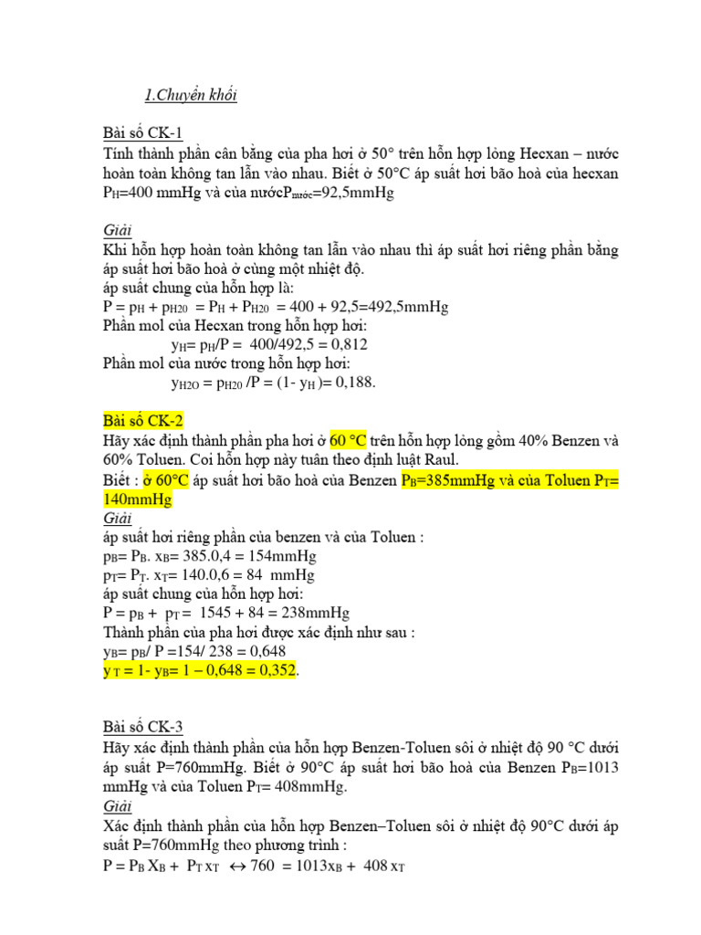 Giải File Btap Hóa Công 3 | PDF