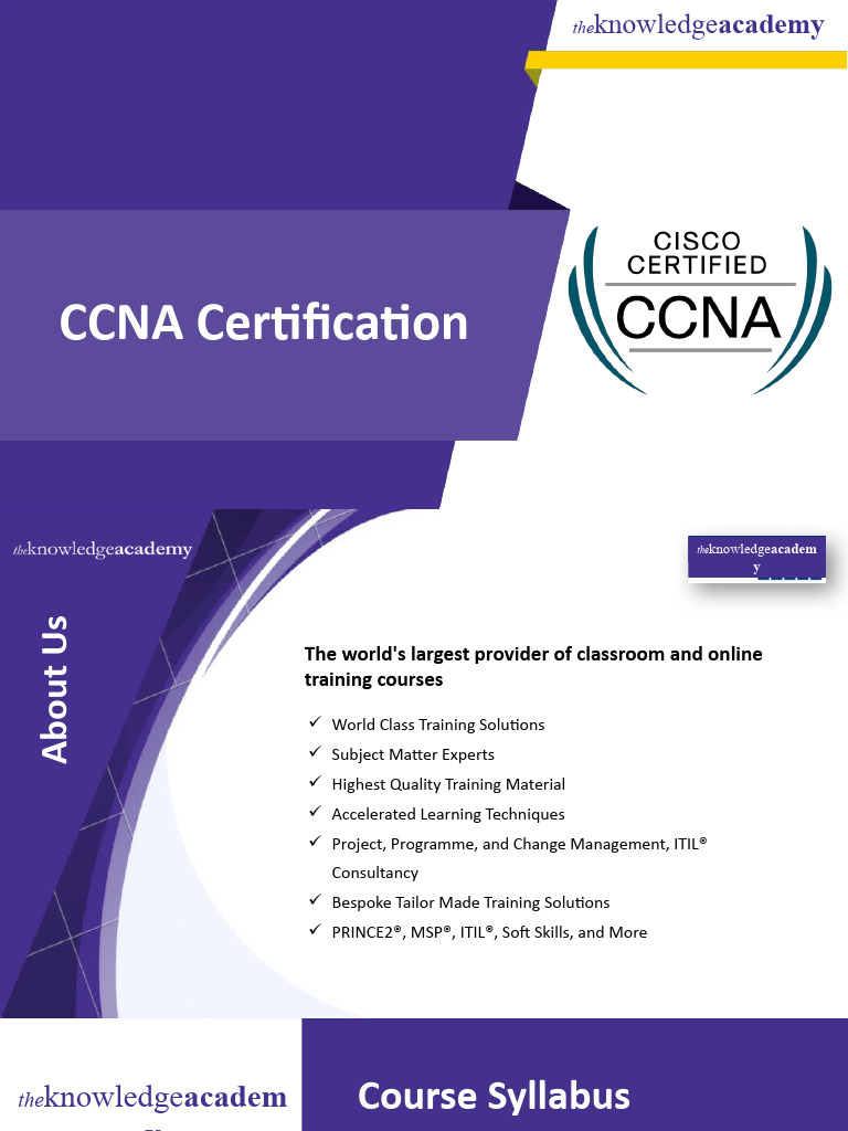 CCNA Certification - Trainer | PDF