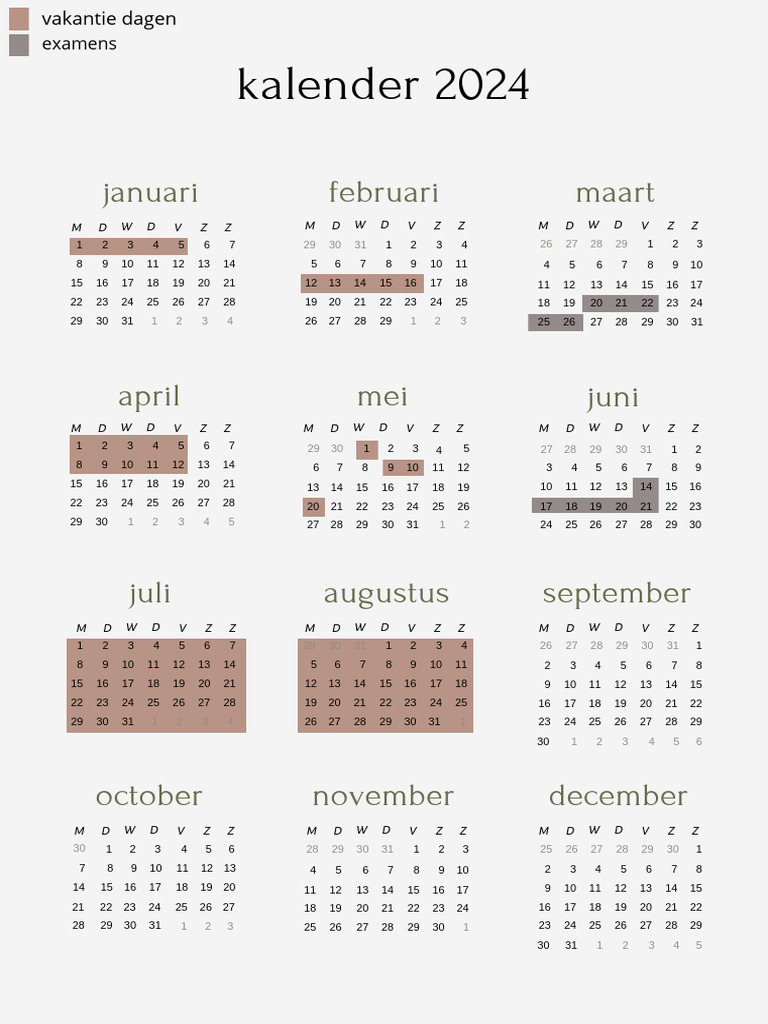 Kalender 2024 | PDF
