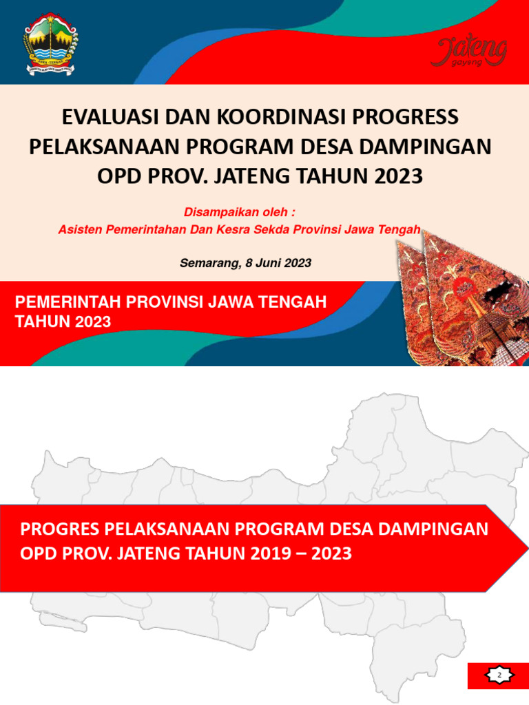 Materi Rakor Evaluasi Dan Progress Desa Dampingan (8 Juni 2023 16.00 WIB) - Rev Bu Ass | PDF