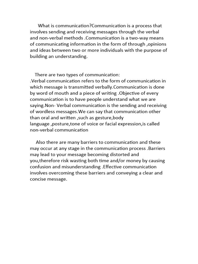 What Is Communication | PDF | Career & Growth | Science & Mathematics