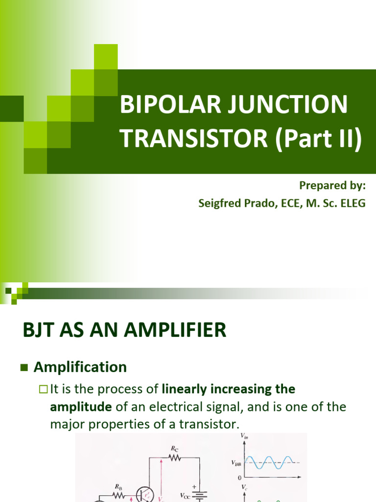 Lecnotes - Bipolar Junction Transistor - Part 2 | PDF | Bipolar ...