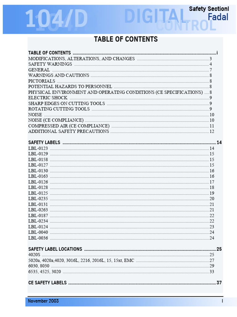 2003 Operator Manual 104D | PDF | Home & Garden | Computers