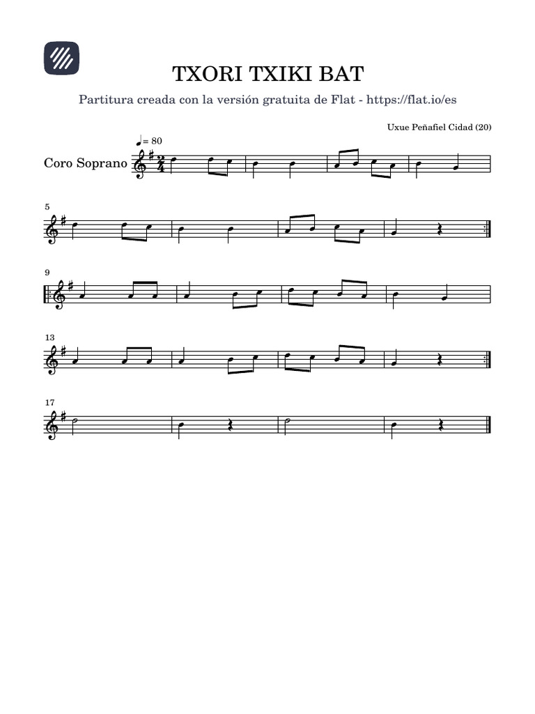 Txori Txiki Bat | PDF