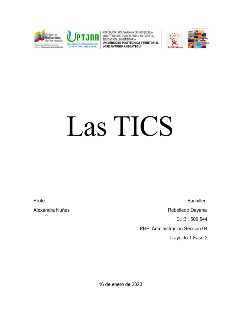 Las TICS | PDF