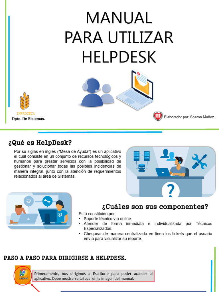 MANUAL HELPDESK | PDF | Mesa de ayuda | Soporte técnico