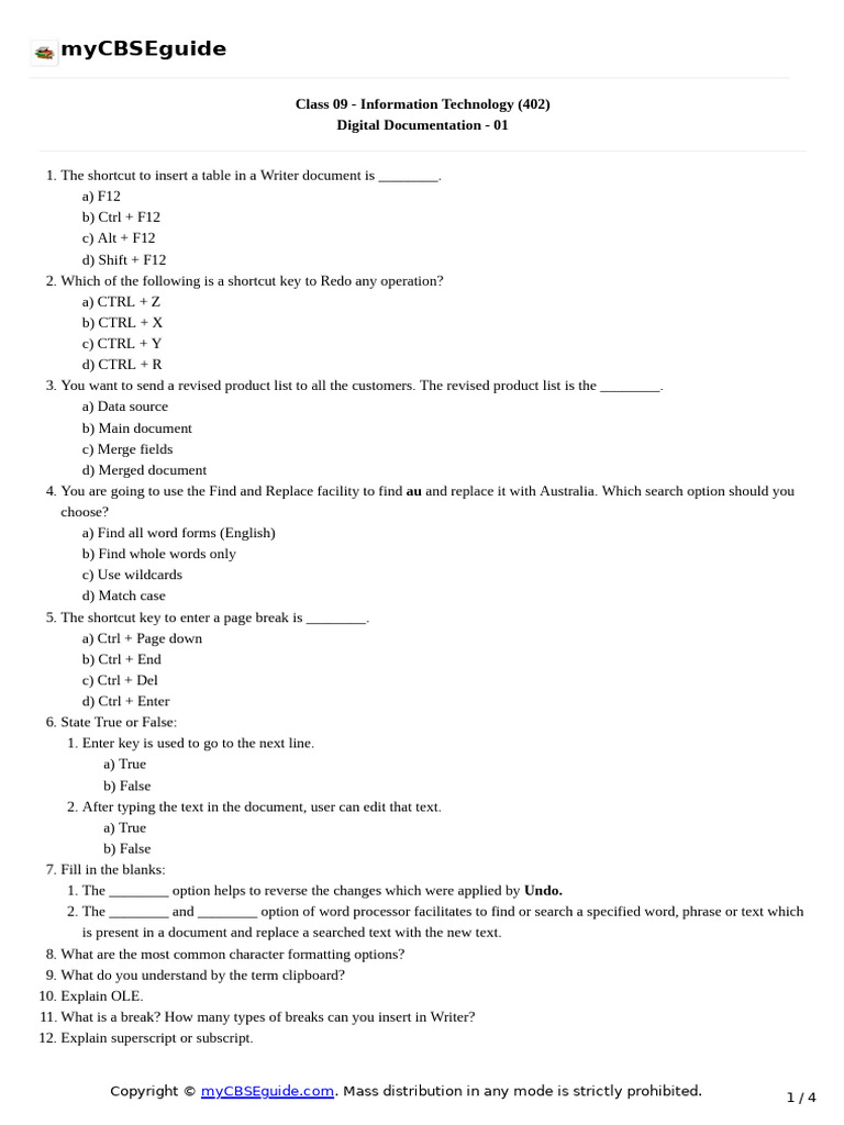 Digital Documentation Revision | PDF