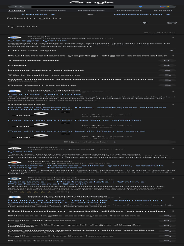 Tercume - Google'Da Ara 2 | PDF