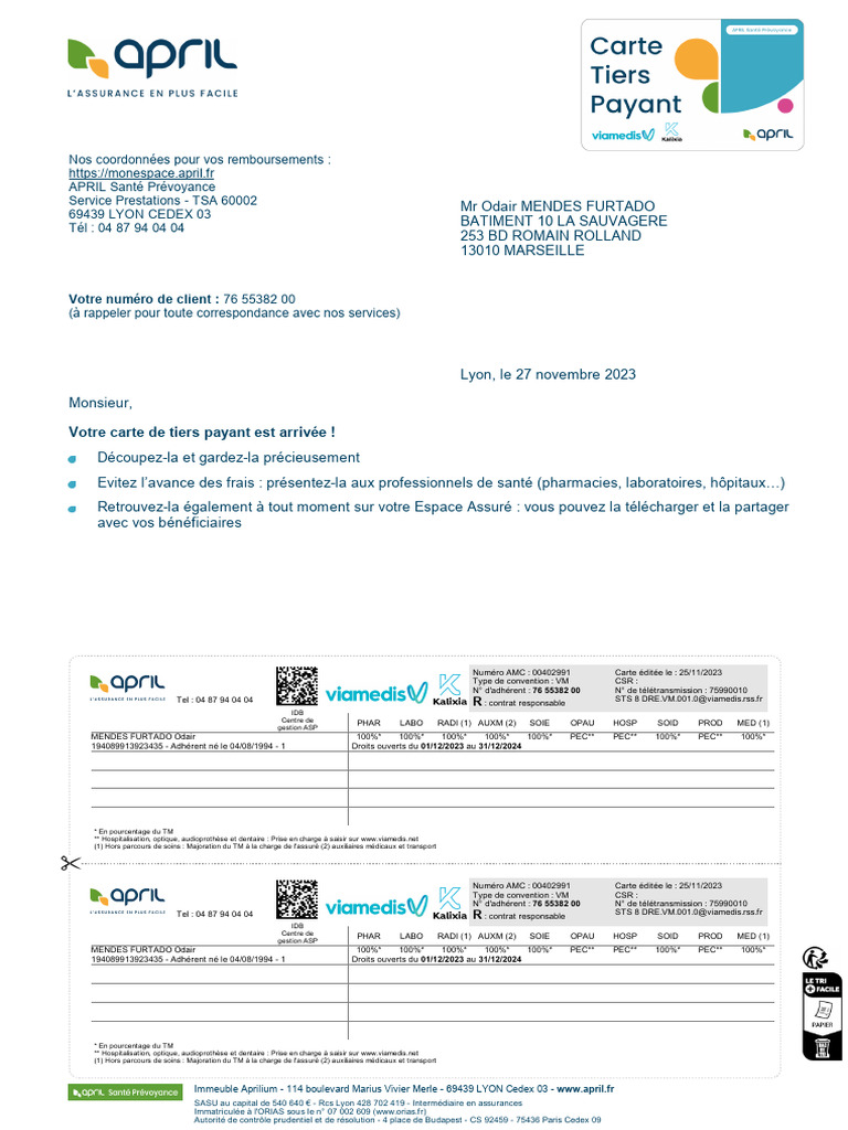 Carte Mutuelle | PDF
