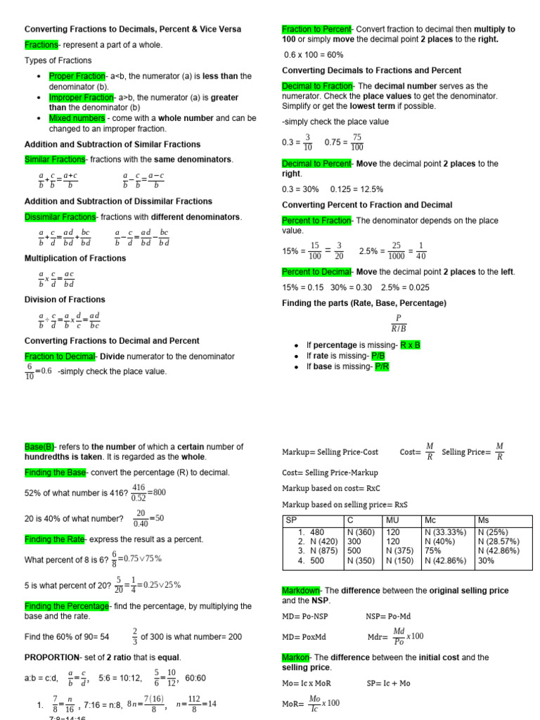 Business Math Reviewer | PDF | Interest | Financial Economics