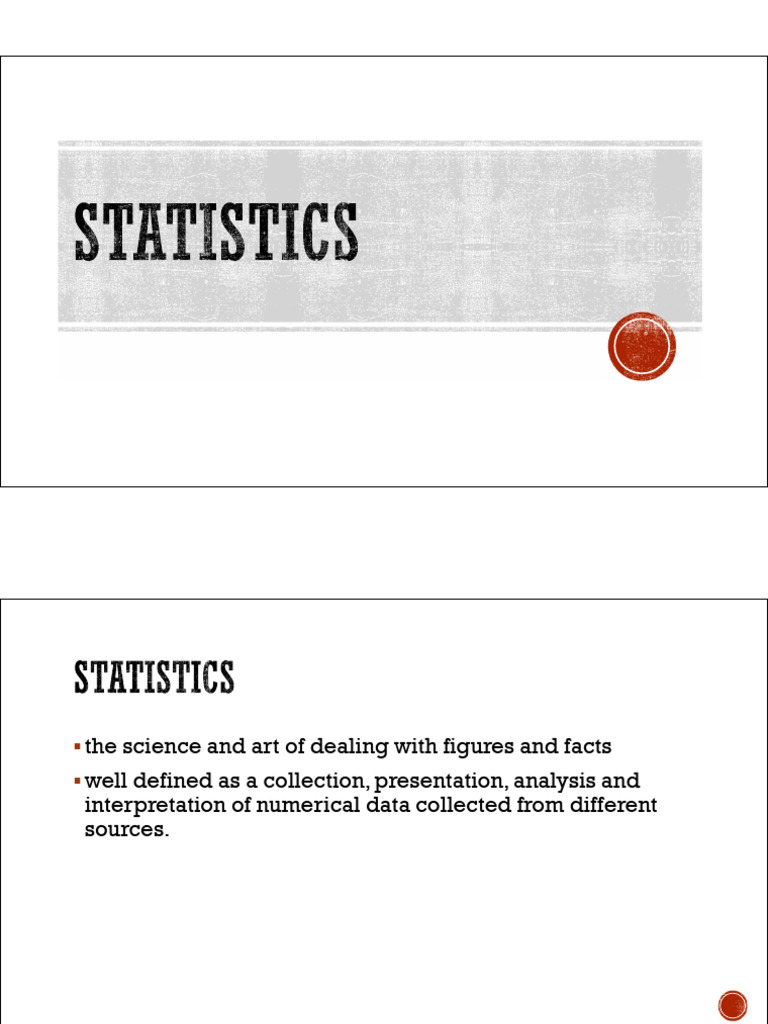 Statistics (Eda) | PDF