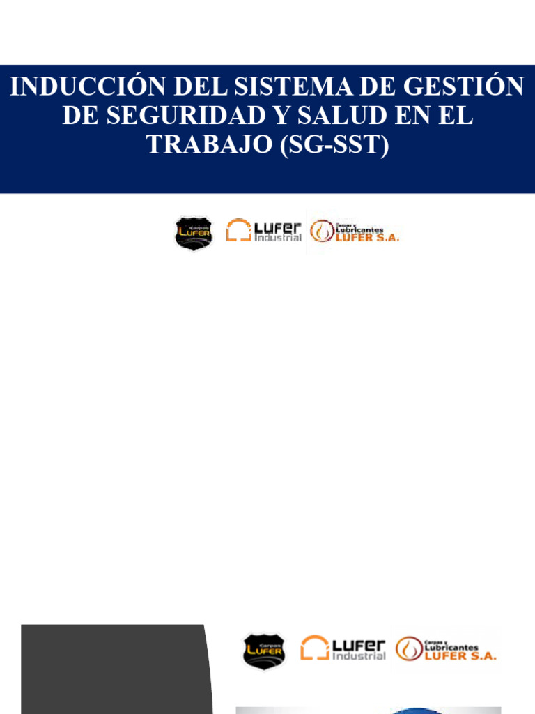 Inducción en El SG-SST de Las Tres Empresas | PDF