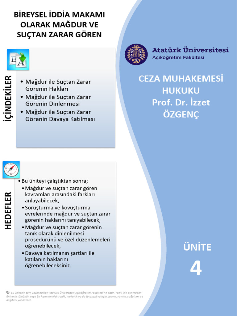 ADALET ÖNLİSANS Unite4 | PDF