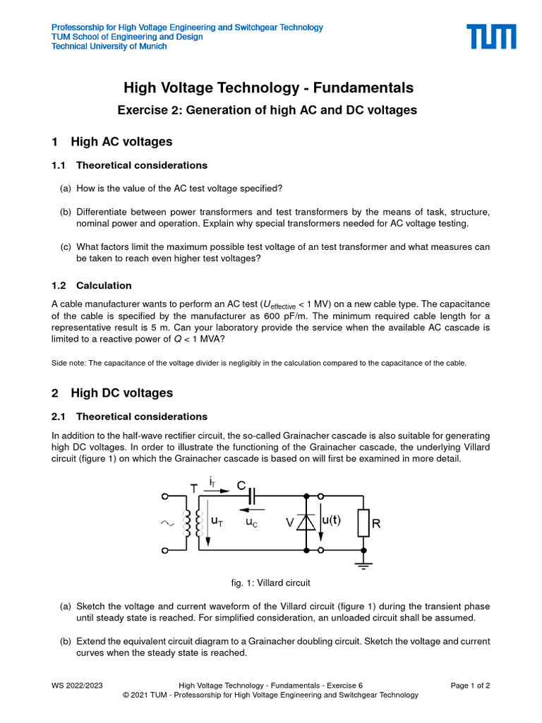 HVTF Exercise 2 AC DC | PDF