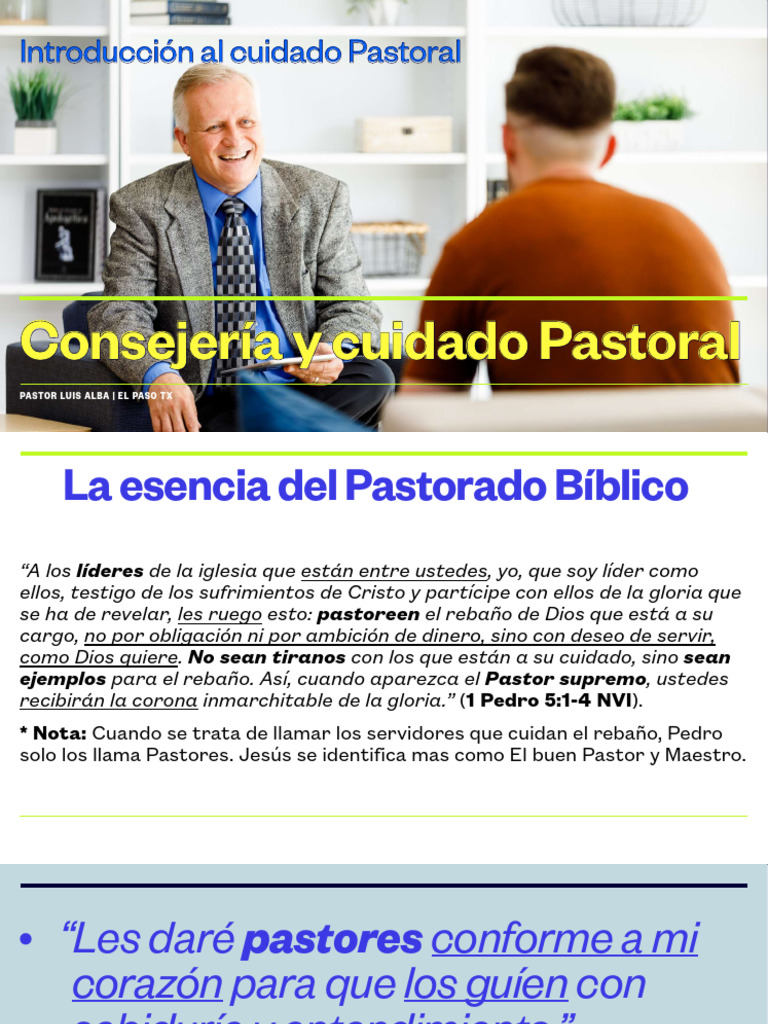 Cuidado Pastoral: Desafíos y Enfoques | PDF | Teología | Pastor