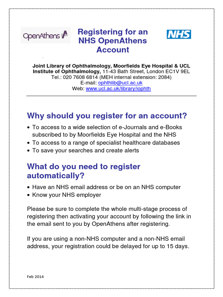 Nhs Openathens | PDF | Ophthalmology | Login