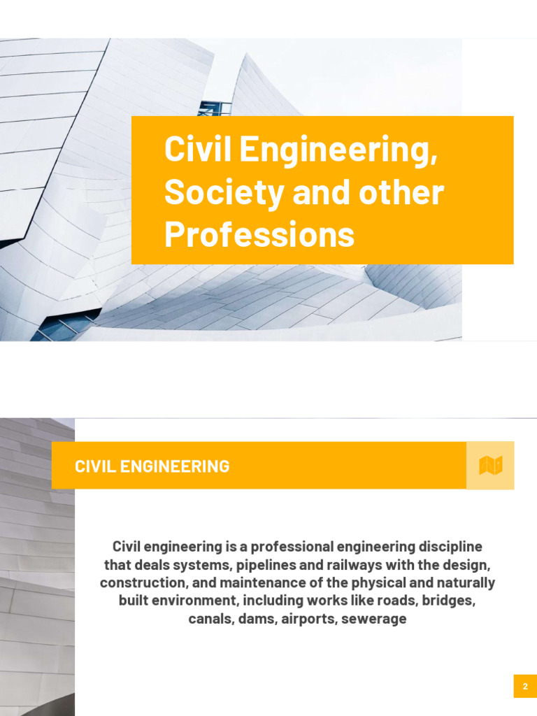Civil Eng'g, Society & Other Professions | PDF | Civil Engineering ...
