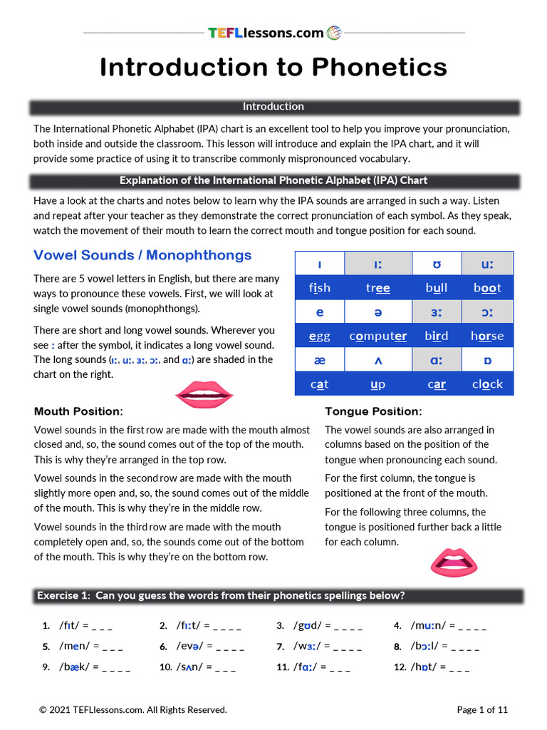 Introduction to the IPA Chart | PDF | Vowel | Linguistics