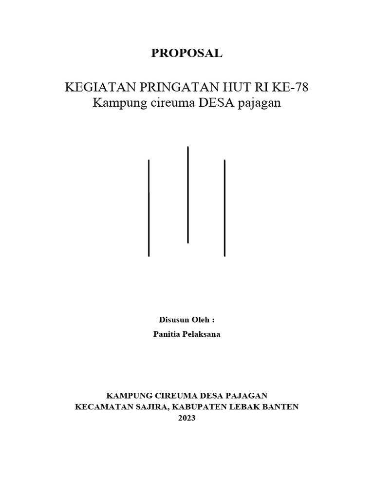 Proposal Agustusan | PDF