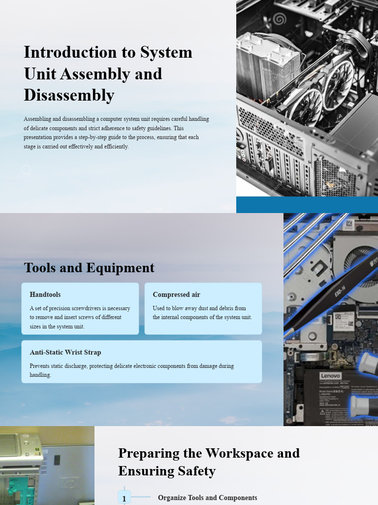 Assembling And Disassembling A System Unit Pdf Screw Electrical