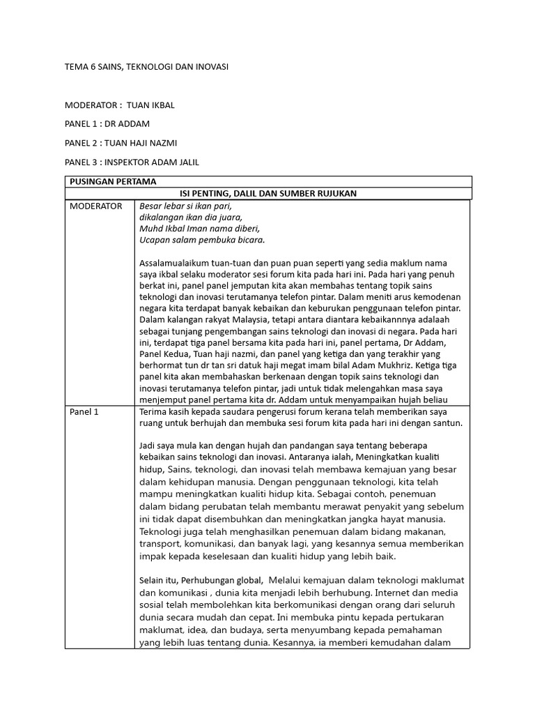 Forum Bahasa Melayu | PDF