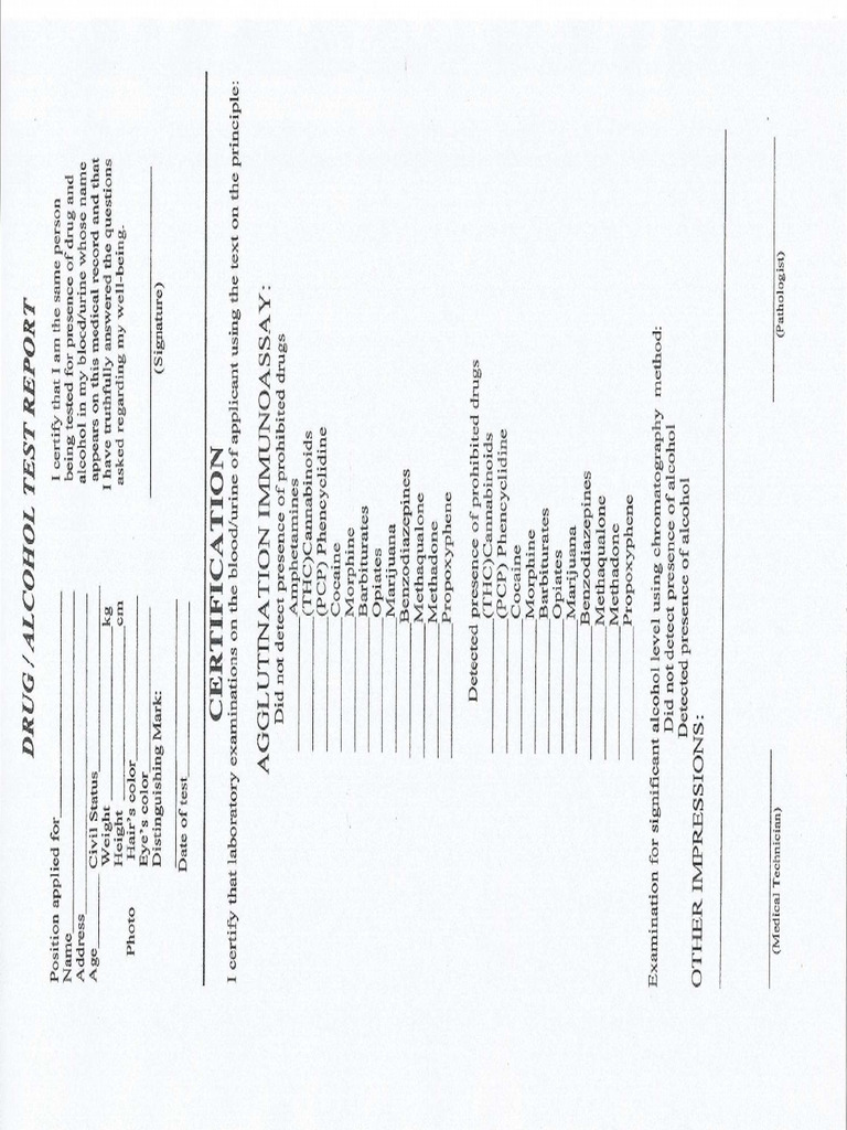 drug alcohol report | PDF