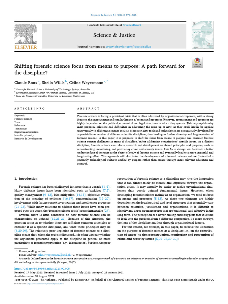 Forensic Discipline | Download Free PDF | Forensic Science | Science
