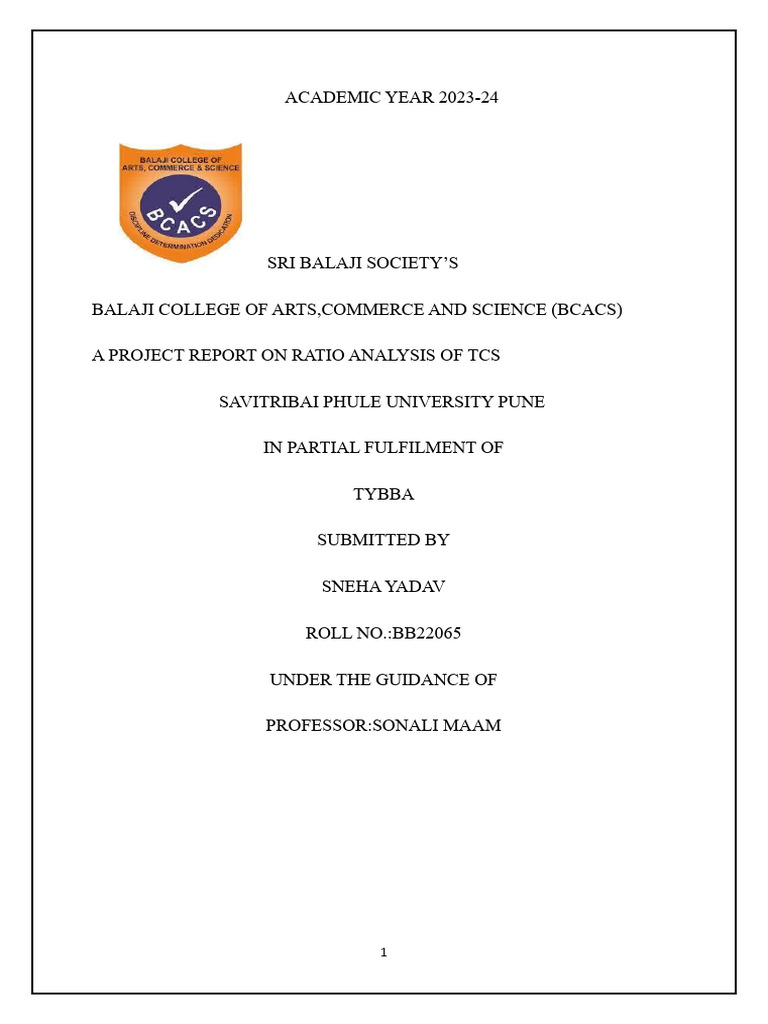 MA Project Sneha | PDF