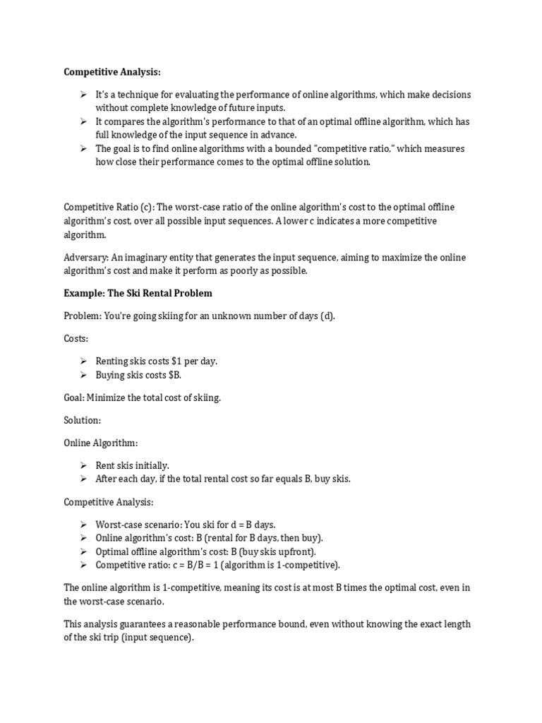 Online Algorithm | PDF Online Algorithm | PDF
