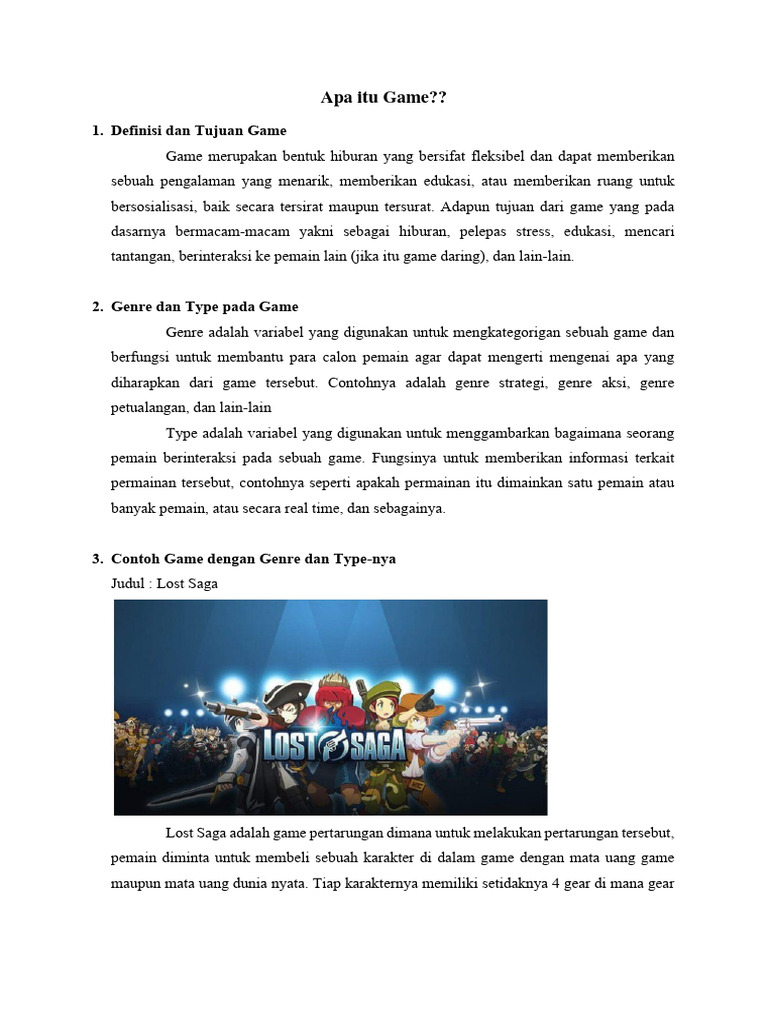 Apa Itu Game? | PDF | Game & Aktivitas
