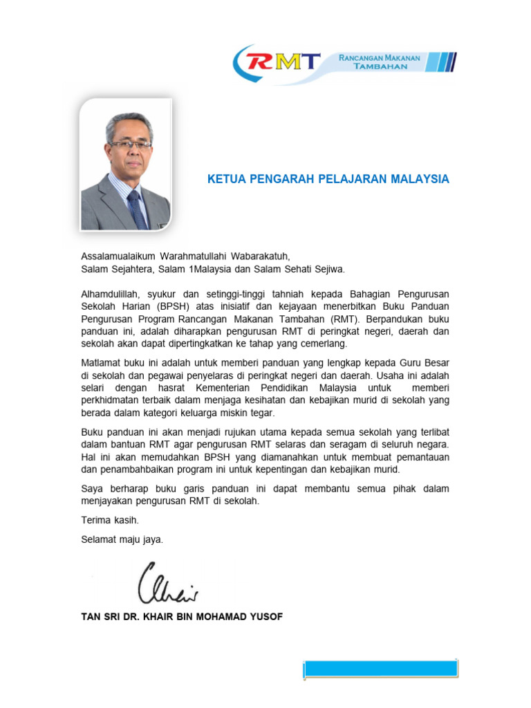 Buku Panduan Pengurusan RMT | PDF | Ilmu Sosial | Teknologi & Rekayasa