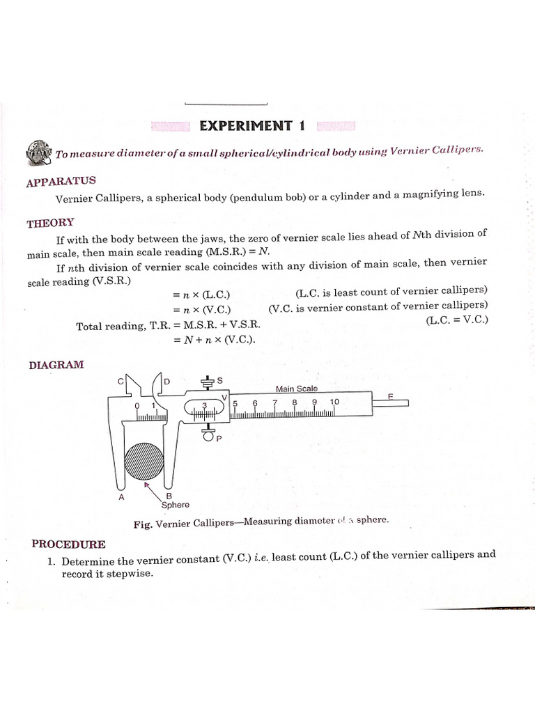 Physics Practicals-1 | PDF