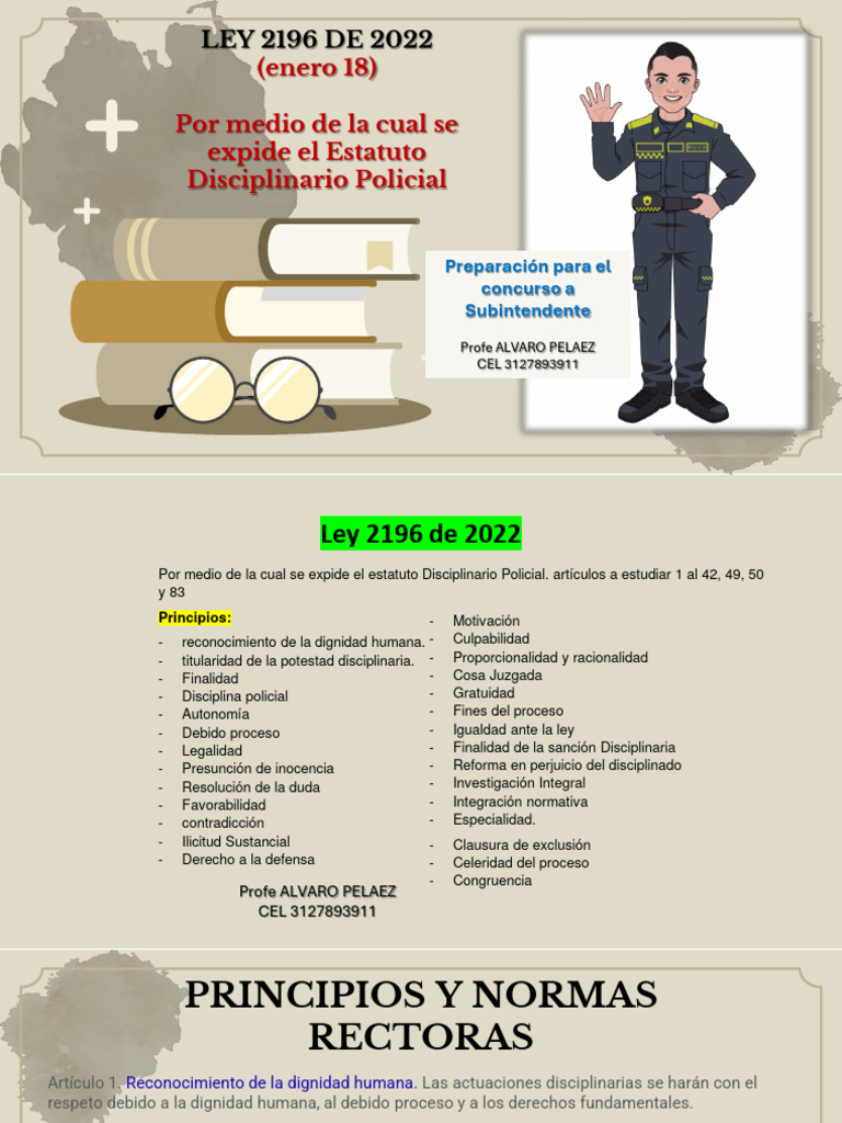 CODIGO DISCIPLINARIO LEY 2196 Con Notas | PDF