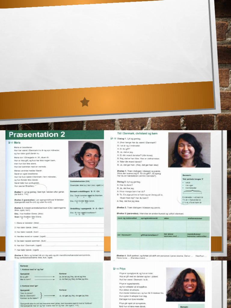 Dansk Lektion 3 A1a2 | PDF