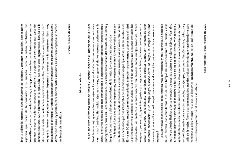 Texto Mostrar El Culo | PDF