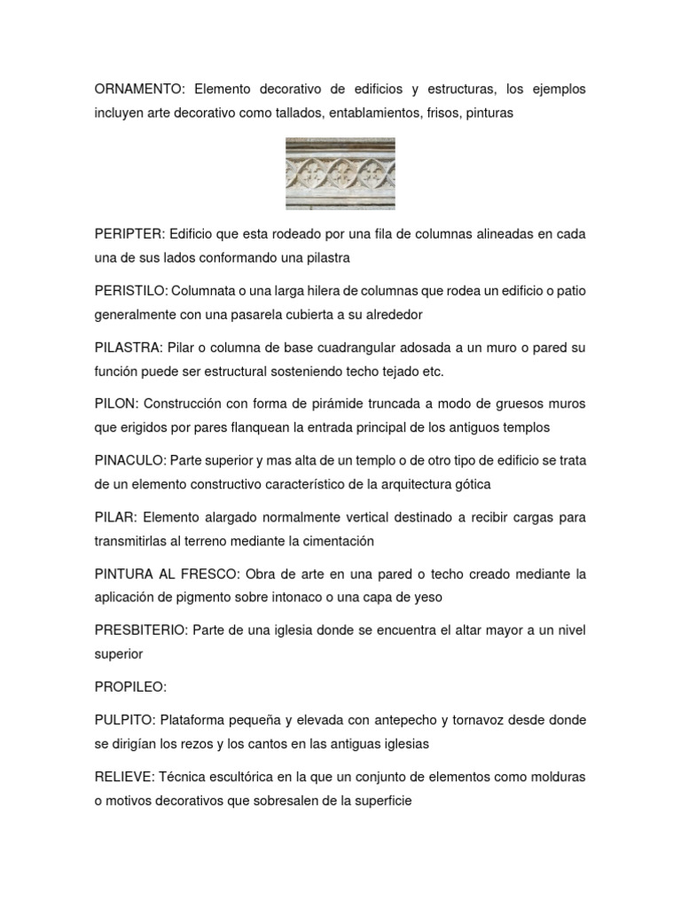 Glosario Arquitectura | PDF