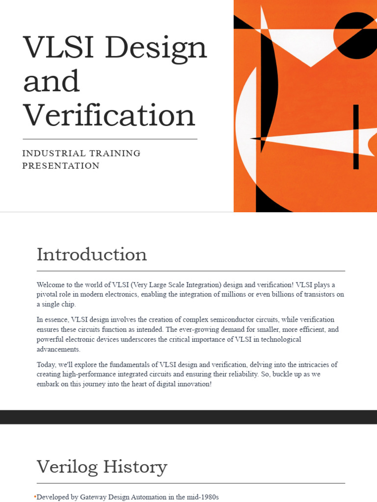 VLSI Design and Verification Overview | PDF | Electronic Design ...