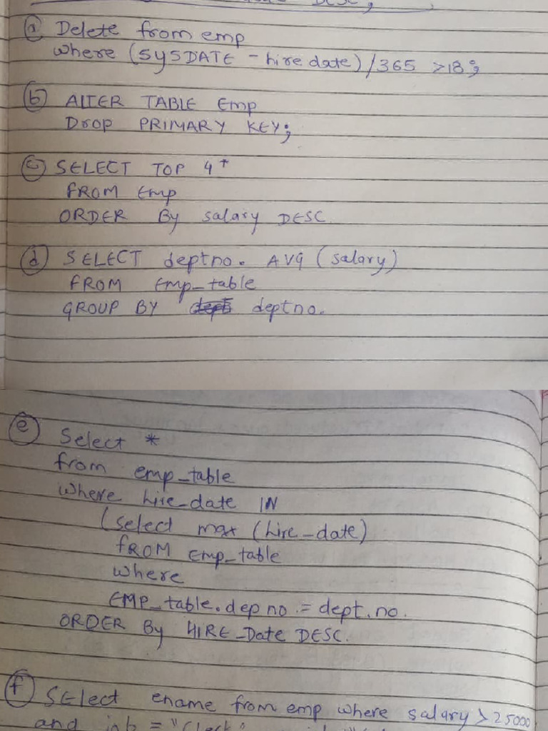 Structure Query Language - Ishika Devikar | PDF