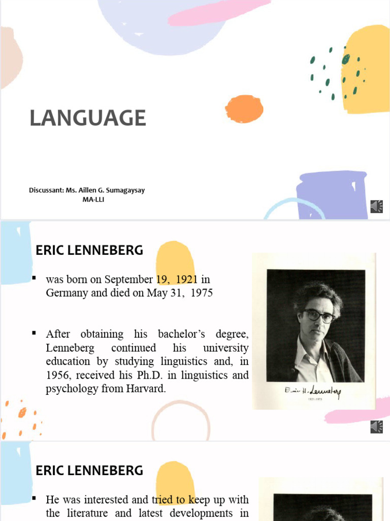Biological Foundations of Language | PDF