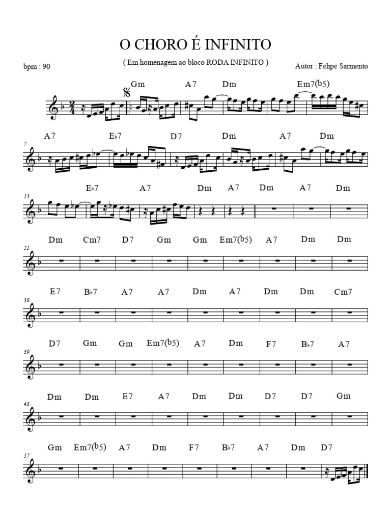 O CHORO É INFINITO BB | PDF