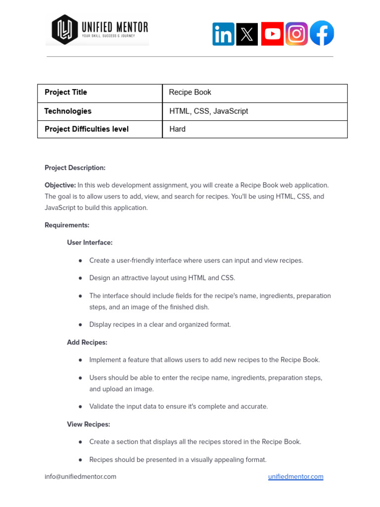 Recipe Book | PDF