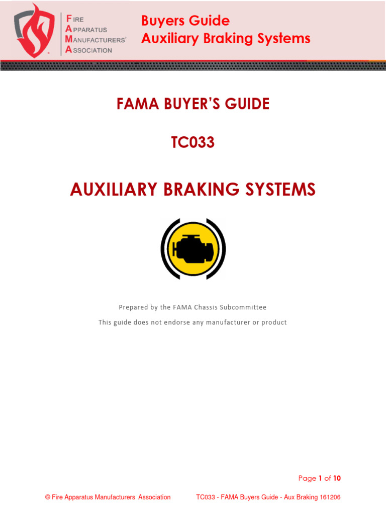 Overview of Auxiliary Braking Systems | PDF | Brake | Engines