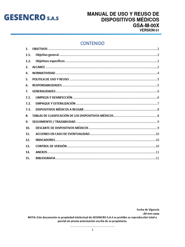 Manual de Reuso de DM | PDF | Esterilización (Microbiología) | Dispositivo médico