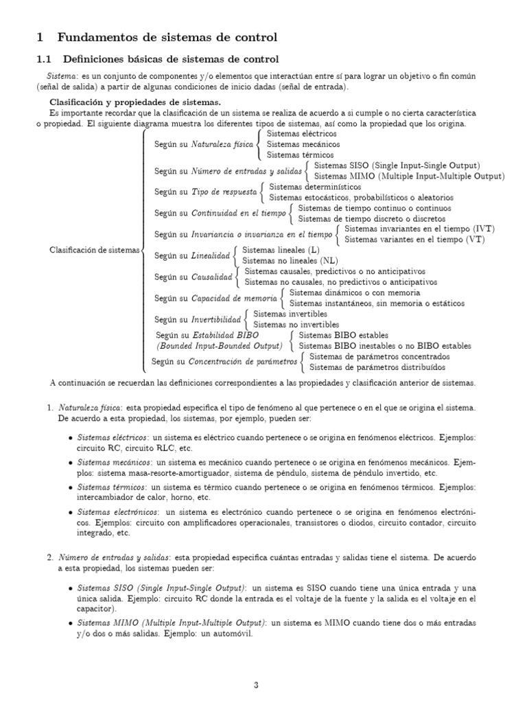 Unidad 1 CAyD I | PDF | Sistema de control | Ciencias fisicas