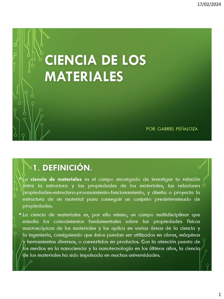 Ciencia de Los Materiales | PDF