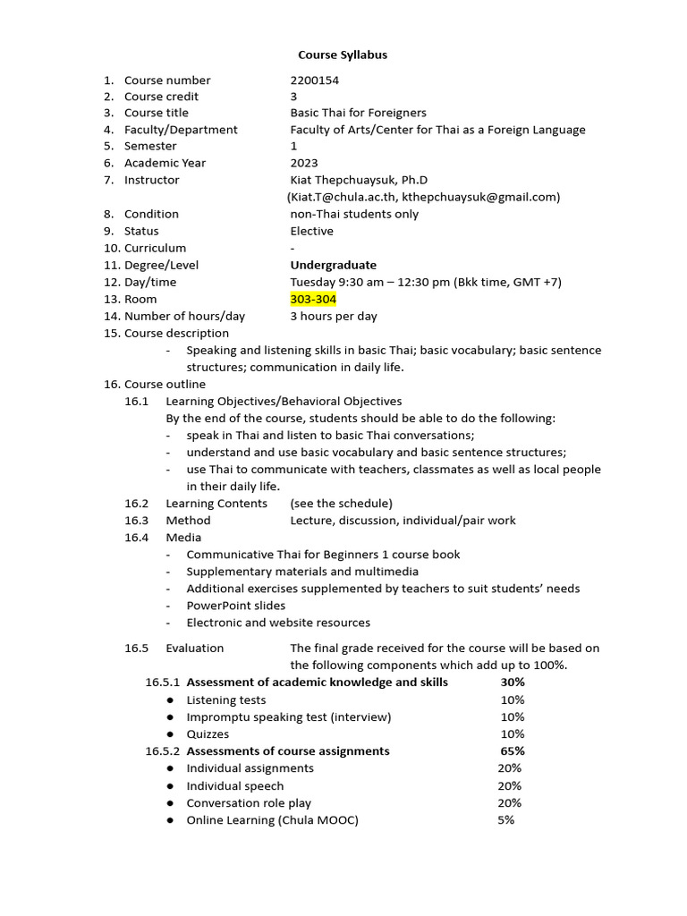Course Outline For Students - 12023 | PDF | Massive Open Online Course | Educational Technology