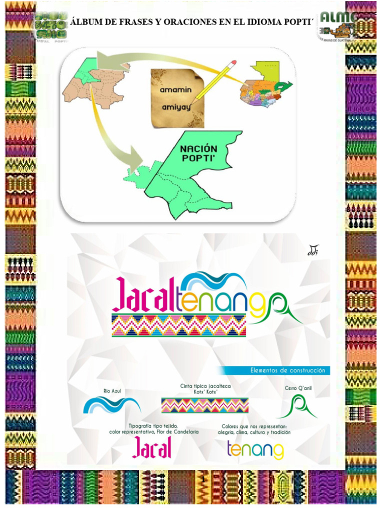 Album de Frases y Oraciones en El Idioma Popti' | PDF | Comunicación ...